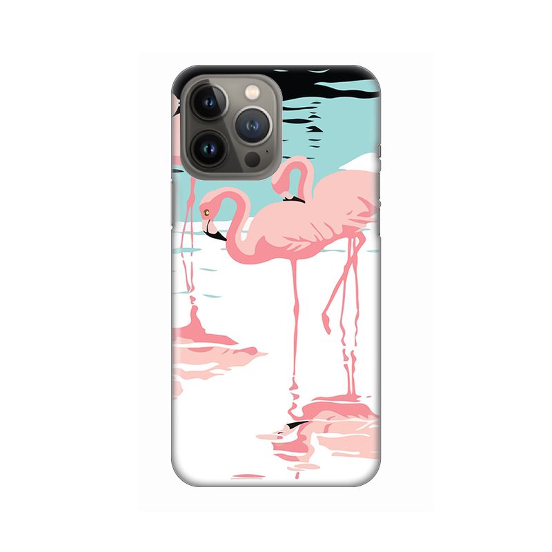 Maskica Silikonska Print za iPhone 13 Pro Max 6.7 Pink Flamingos