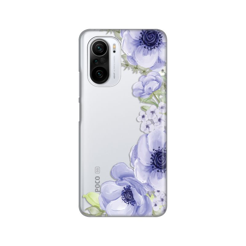 Maskica Silikonska Print Skin za Xiaomi Poco F3/Mi 11i Blue Roses