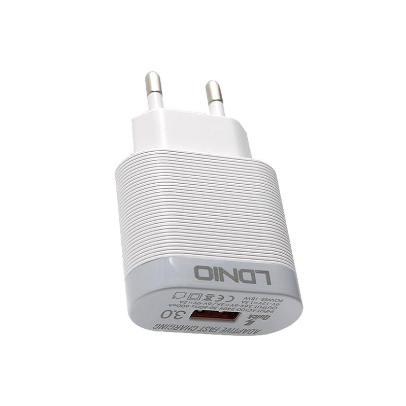 Kucni punjac LDNIO A303Q QC 3.0 5V 3A micro USB beli