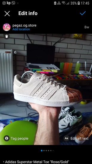 Adidas Superstar 'Rose/Gold' [41]