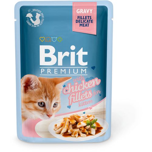 Brit PC Delicate Fileti u sosu sa piletinom, Kitten 24 x 85 g