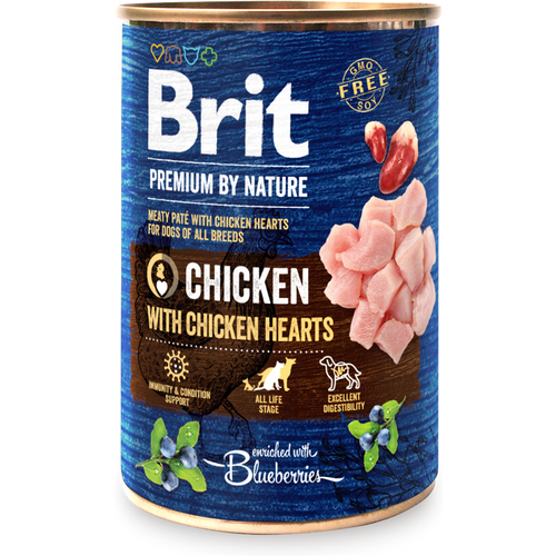 Brit PN Dog konzerva piletina sa srcima 6 x 400 g