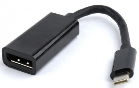 Gembird USB-C to display-port adapter, black A-CM-DPF-01