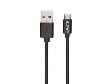 Alpha star USB kabl 2.0 (tip A -muški) -microUSB (tip A -muški) dužina 2m 2A za brze punjace ( Micro USB - 2m 2A blister )