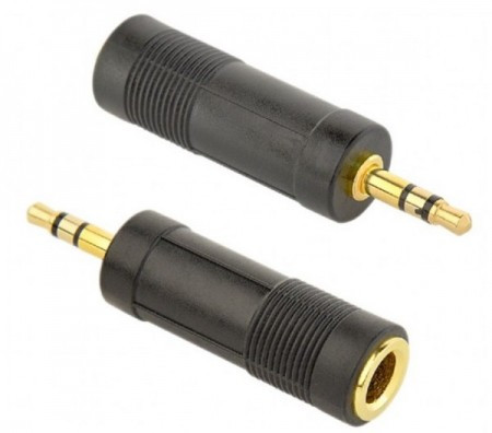 Gembird 6.35 mm zenski na 3.5 mm muski audio adapter A-6.35F-3.5M