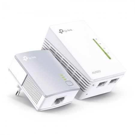 TP-LINK AV600 Powerline Eth. adapter, 300Mbps 600Mbps, HomePlug AV, Plug and Play(TL-WPA4220&TL-PA4010)