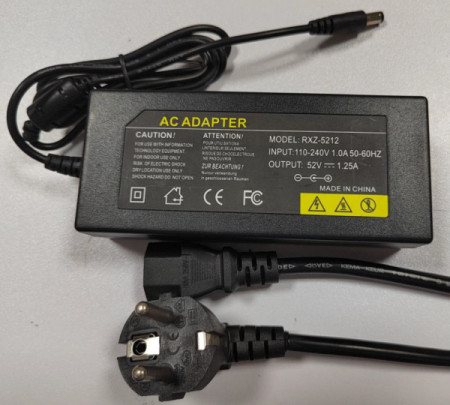 Gembird POE-INJ-5225 52V/2.5A 130W POE injector od 5~52V, 8C, konektor 5.5x2.1mm