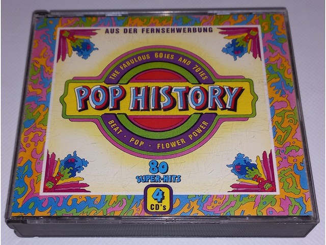 Various – Pop History 4 CD (Beat · Pop · Flower Power)