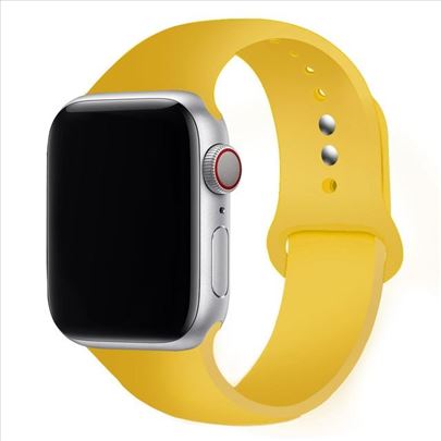 Apple watch 38/45 zuta silikonska narukvica