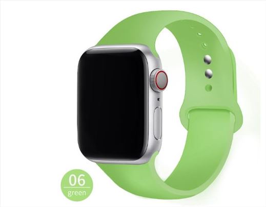 Apple watch 38/45 zelena silikonska narukvica