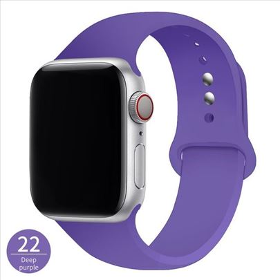 Apple watch 38/40/41 ljubicasta narukvica silikon