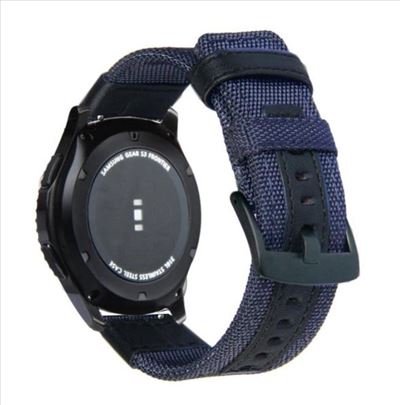 Platnena teget narukvica 22mm Samsung watch 3 45mm