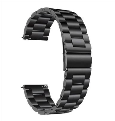 Crna metalna 20/22mm Samsung watch,Huawei watch