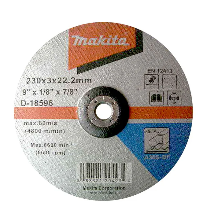 Brusni disk sa presovanim centrom Makita D-18596