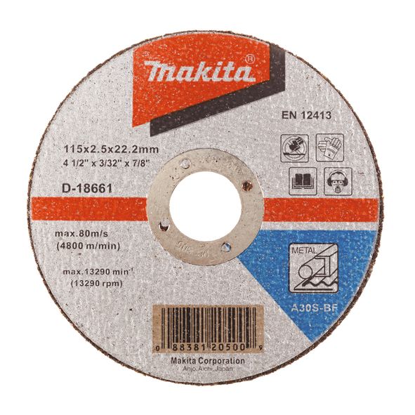Brusni disk sa presovanim centrom Makita D-18661