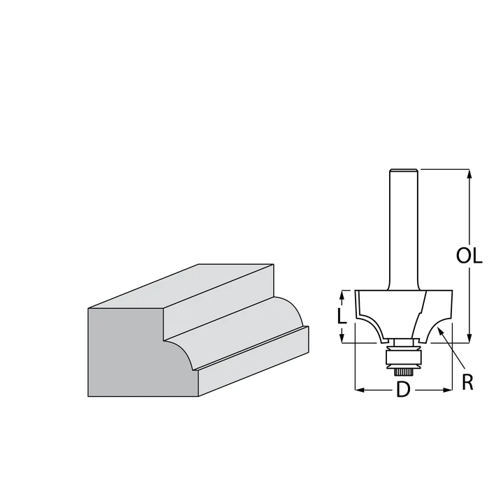 Okrugli rezač sa profilom Makita D-48527