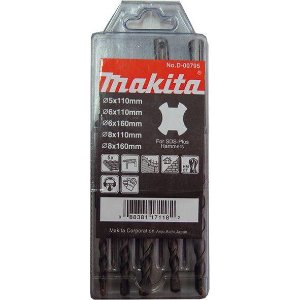 SDS-Plus burgije komplet od 5 komada Makita D-36049