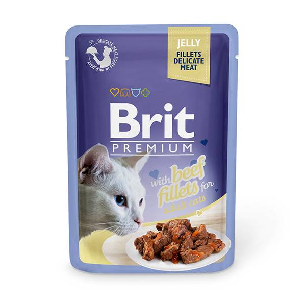 Brit PC Delicate Fileti u želeu sa govedinom - 85g