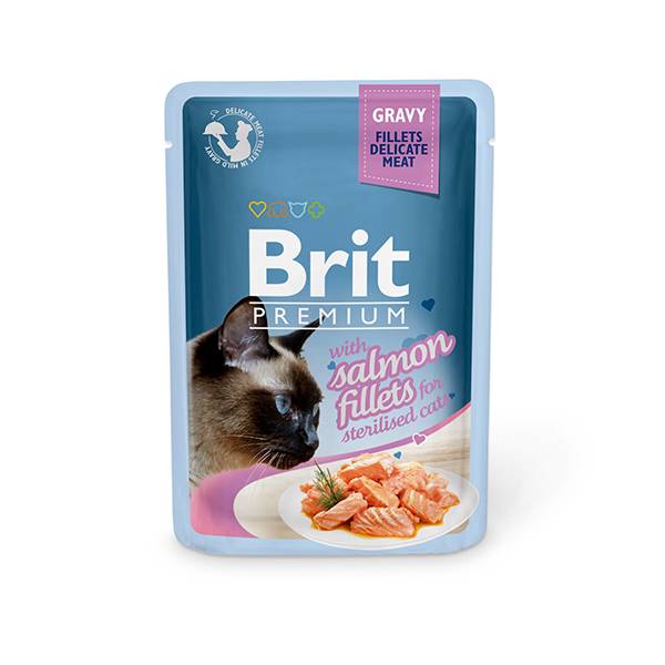 Brit PC Delicate Fileti u sosu sa lososom - 85g