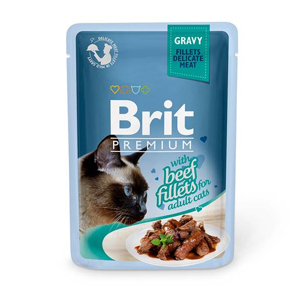 Brit PC Delicate Fileti u sosu sa govedinom - 85g