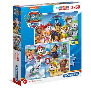 Clementoni CL21617 PUZZLE 2x60 PAWPATROL