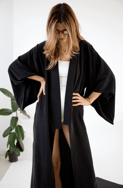 Svileni kimono | BLACK
