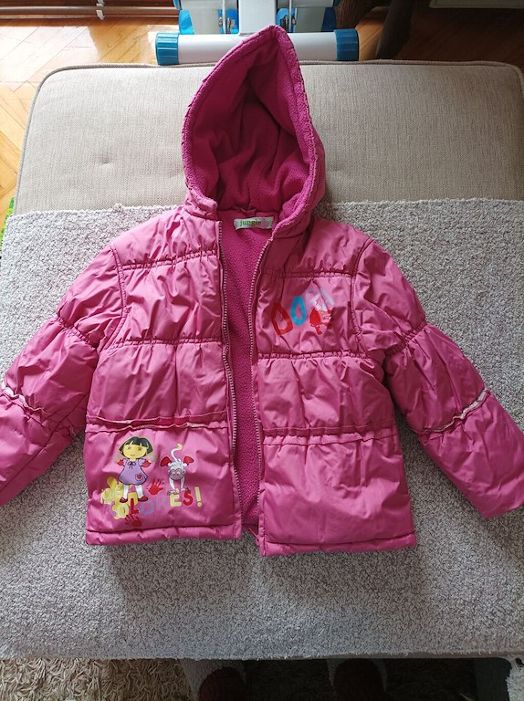 Zimska jakna za devojčice, za tri godine i više, kao nova, poklon kapa