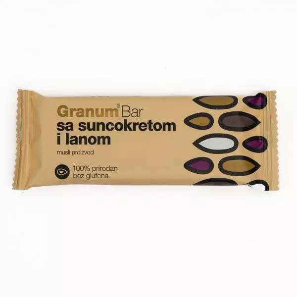 Bar sa suncokretom i lanom 30g Granum