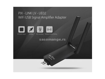 USB pojačavač signala Pix link LV UE02 300Mbps sa 2 antene