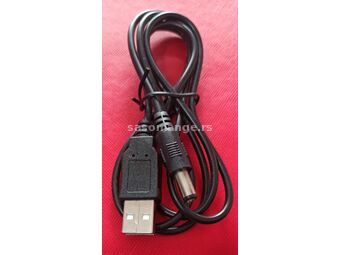 Plug and play PC USB to DC 5,5x2,1 mm 1,2m