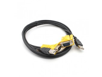 Kabal adapter muški USB / 2 x VGA / USB B KVM switch