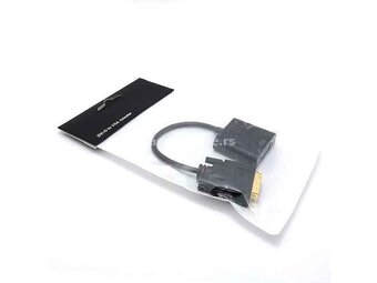Adapter adapteri sa DVI-D muški na VGA ženski - crna
