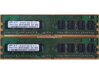 Ram Ddr2 2X1 Gb @ 667 Mhz Samsung odlicna!