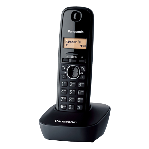 PANASONIC DECT KX-TG1611FXH Bežični telefon, Crna