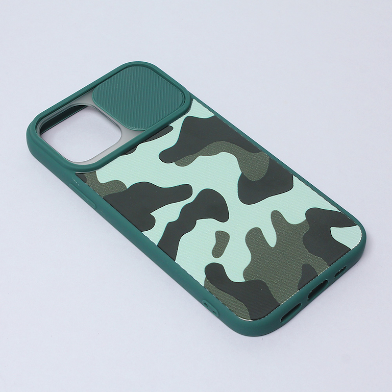 Maska Camera Army za iPhone 12 6.1 tamno zelena