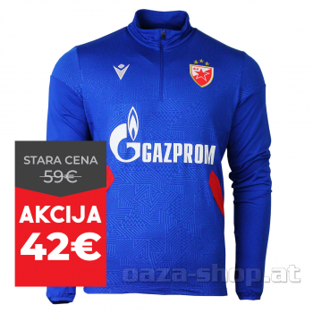 Macron trening 1/4 zip duks plavi CZ 2022/23