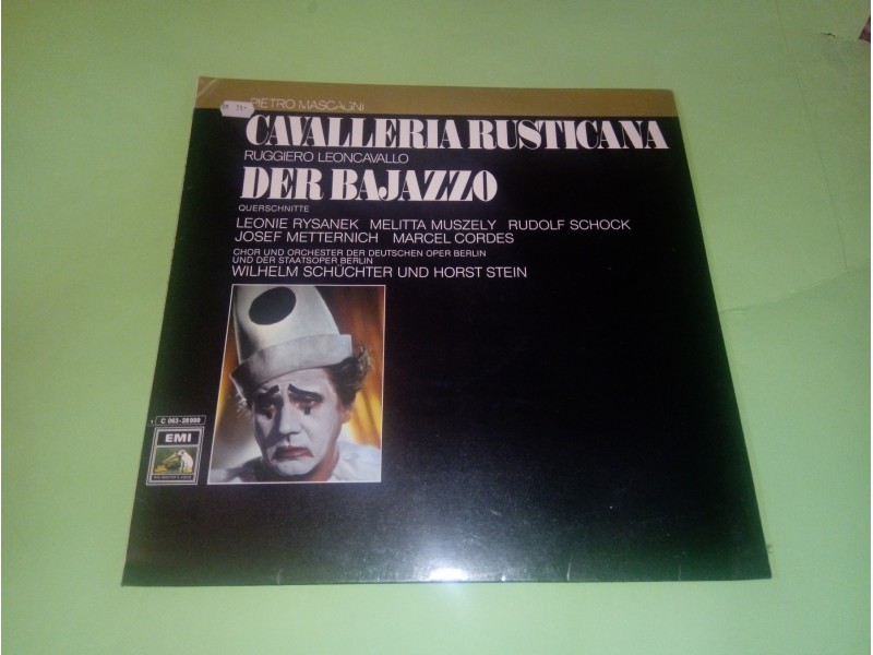 Various – Cavalleria Rusticana / Der Bajazzo