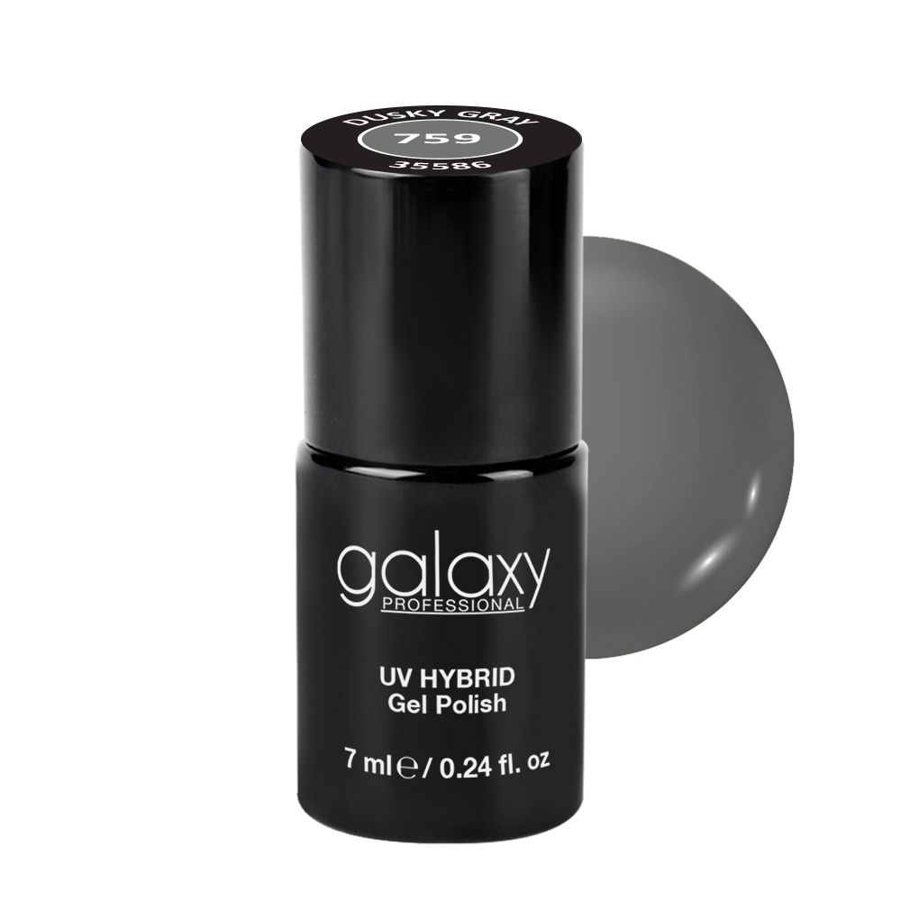 Trajni lak za nokte UV/LED GALAXY Hybrid 7ml Dusky Gray S759