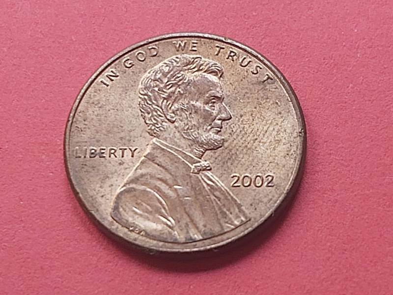 USA - 1 cent 2002 god