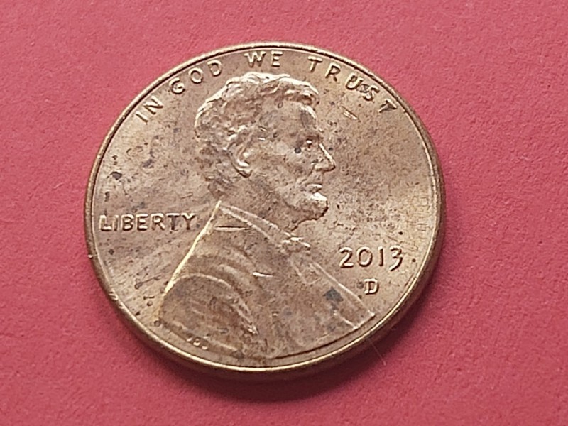 USA - 1 cent 2013 god D