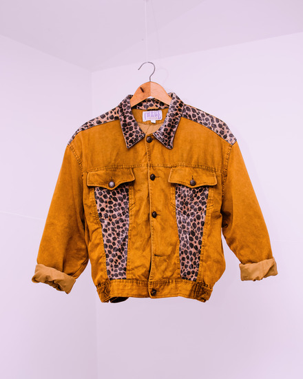 Texas jakna vintage unikat - leopard animal print