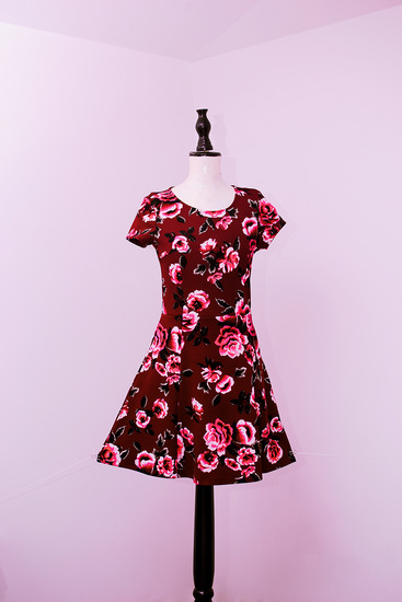 Cvetna haljina sa ruzama, H&M