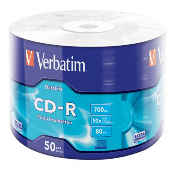 VERBATIM CD-R 52X 50PAK WRI