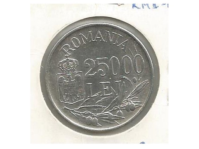 gh2 Romania 25000 lei 1946. Srebro KM#70