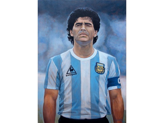 Diego Armando MARADONA Ulje na platnu - 70x50cm