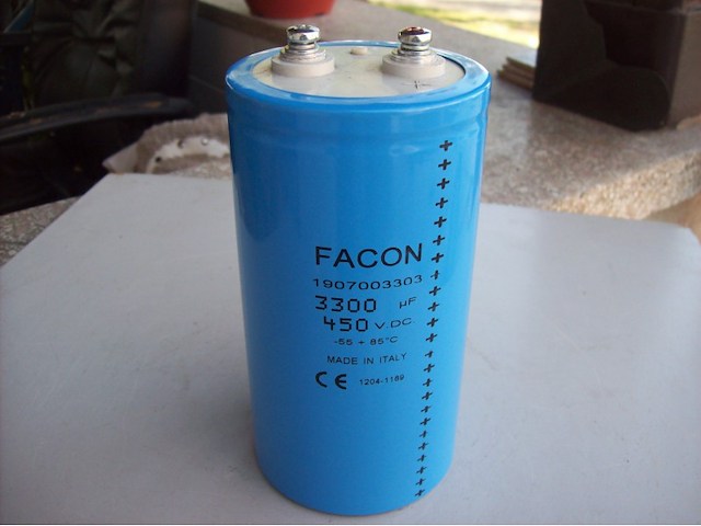 FACON kondezator 3300uF - 450 Volti - Italy