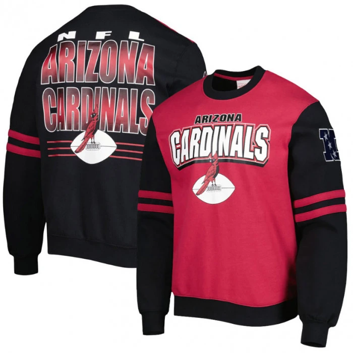 Arizona Cardinals Mitchell and Ness All Over Crew 2.0 duks