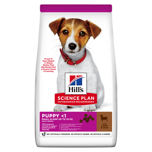 Hills Dog Puppy Small&Mini Jagnjetina&Pirinac 1.5KG