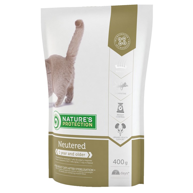 Natures Protection Cat Adult Sterilised Poultry 400g