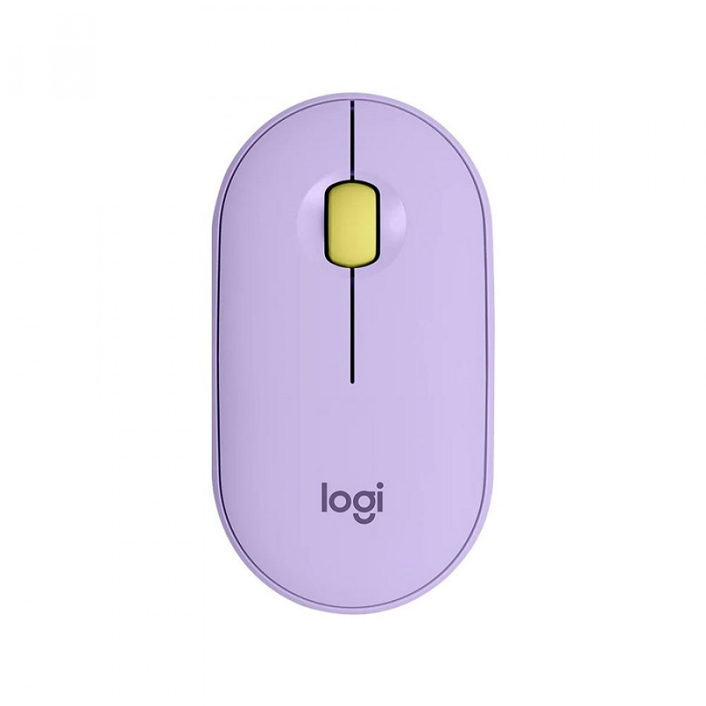 LOGITECH Pebble M350 Wireless Mouse - Lavander Lemonade